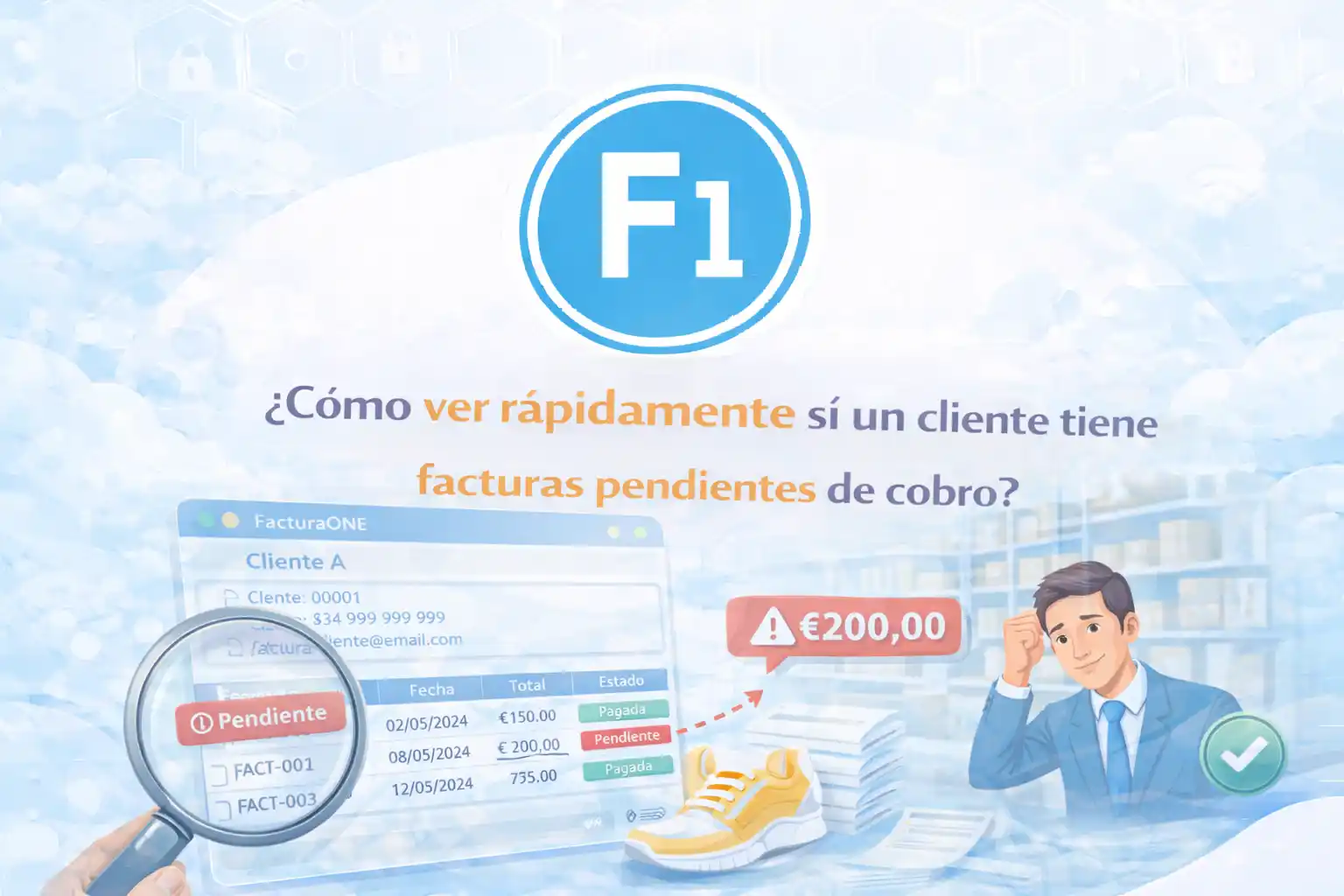 ¿Cómo ver si un cliente tiene facturas pendientes de cobro?